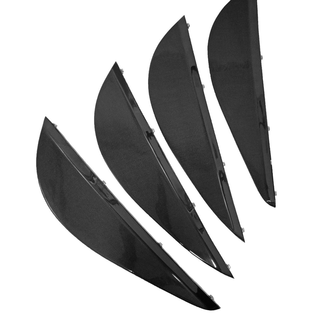 Fabspeed Carbon Fiber OEM Style Rear Diffuser Fins - Ferrari 458 Spider ...