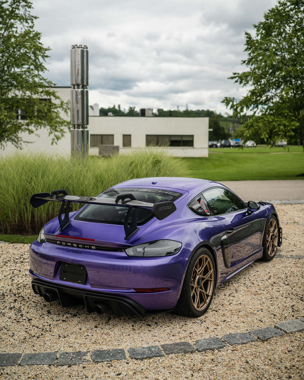 Fabspeed Porsche 718 GT4 RS Cup Car Style Wing Risers (2022+)