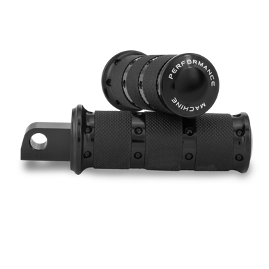 Performance Machine Footpegs XLS Passenger - Black Ano - 0035-1249M-B - JCE Racing