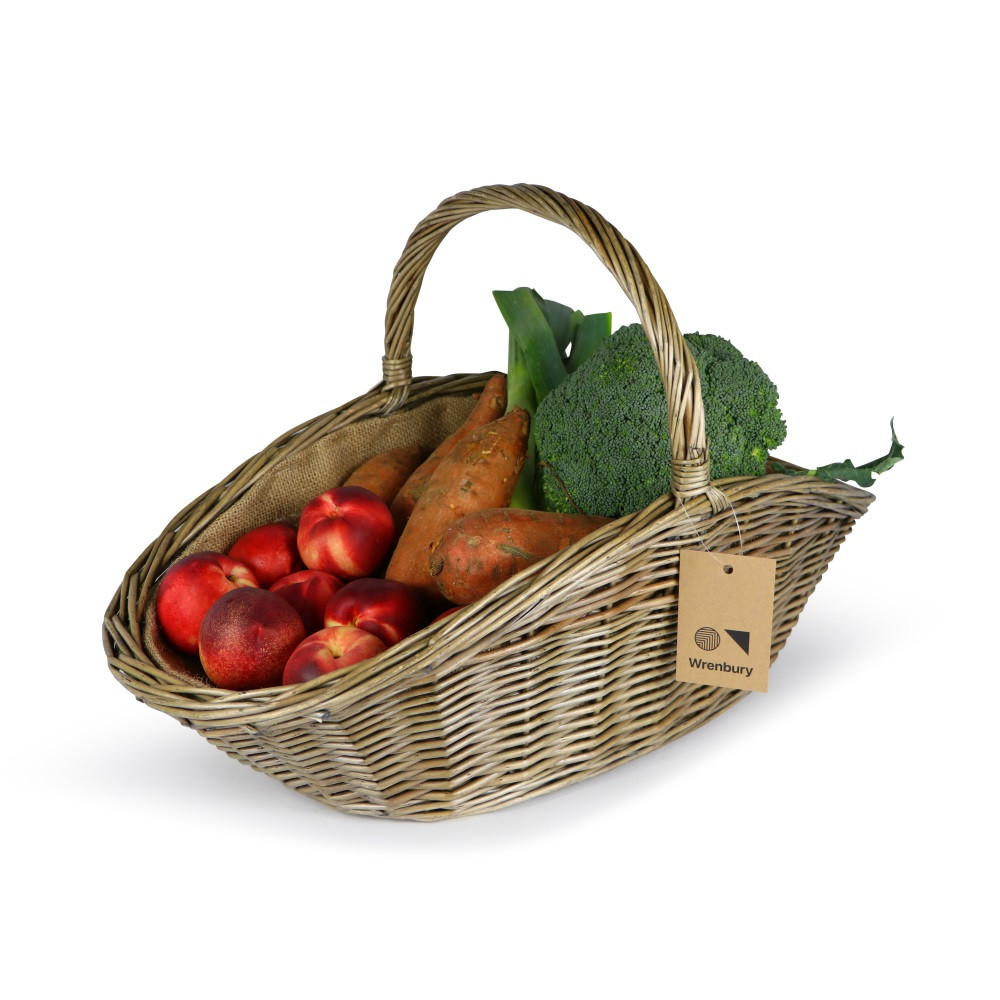 XL Wicker Trug Basket for Harvesting & Gardening - Willow Trug Baskets