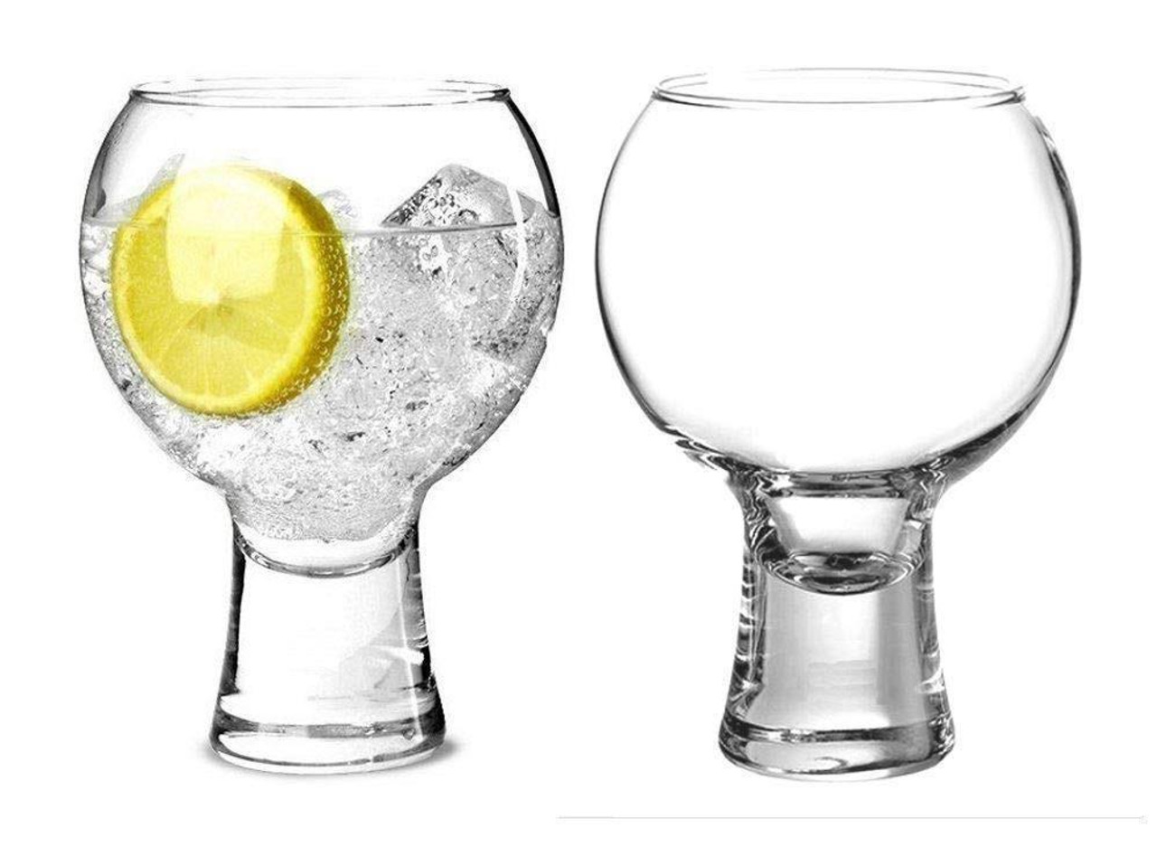 Pair Of Thick Stem Gin Glasses Muldale Thick Stem Gin Glass