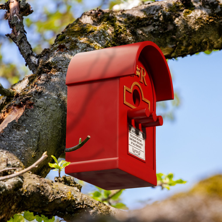 Traditional Red Letter Post Box Bird House by Wrenbury Post Box Bird ...