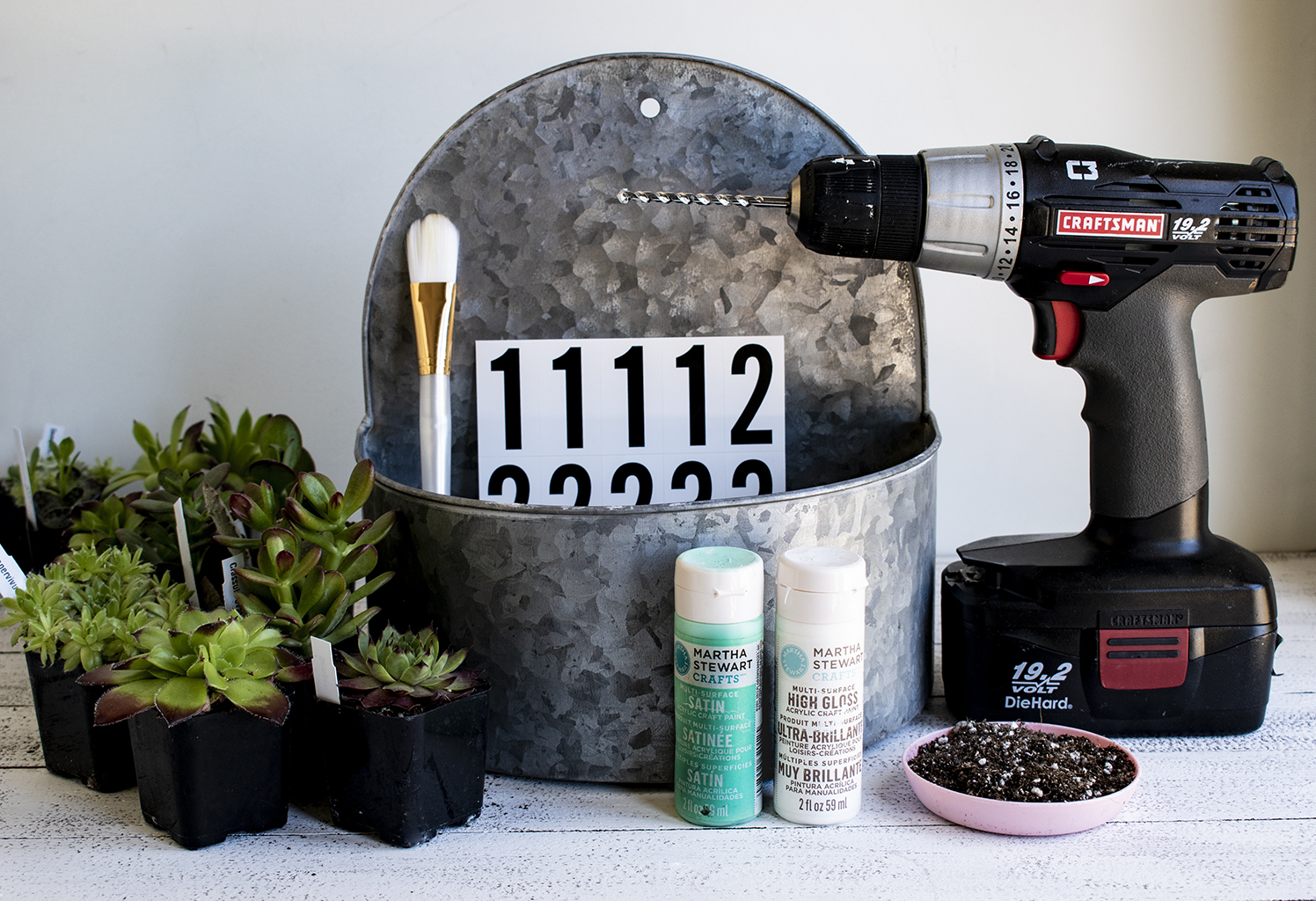 DIY House Number Succulent Planter - Mountain Crest Gardens