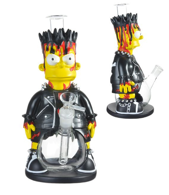 11’’ Simpsons Bart Resin Water Pipe w/ Dry Bowl