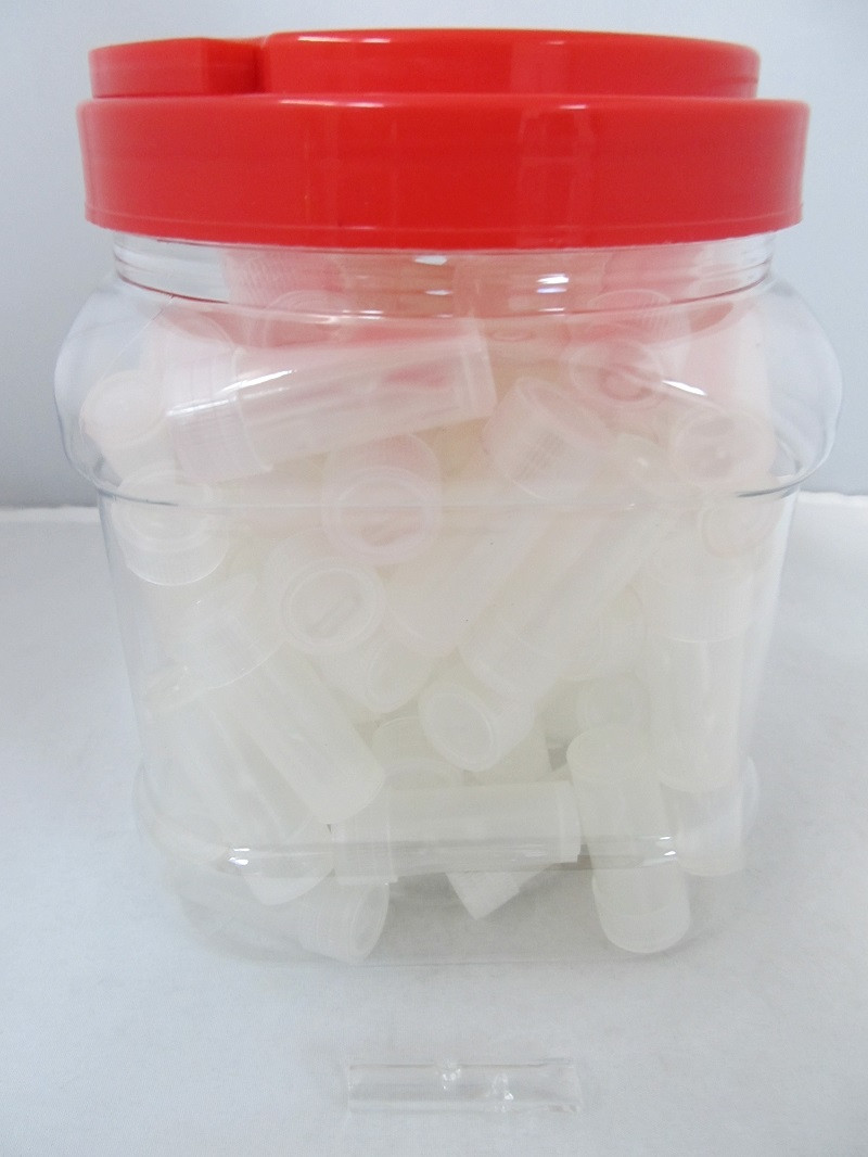 Enhanced Glass Tip In Plastic Container for Smoking Accessories