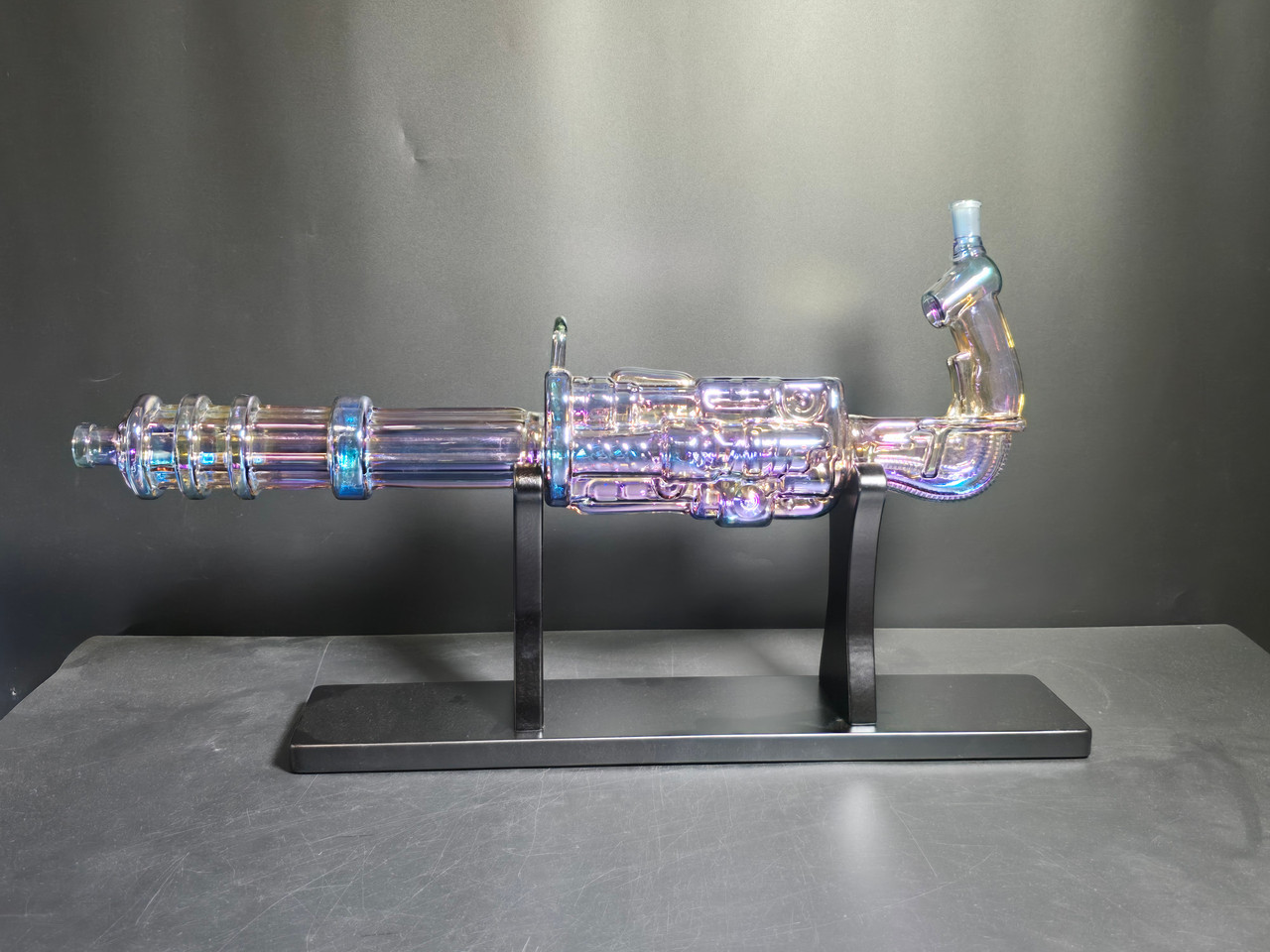 Buy 24" Minigun Glass Water Pipe Rig - Matte Black