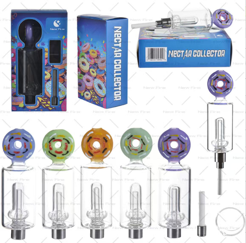 7" Donut Nectar Collector Set w/Ceramic Tip & Dish