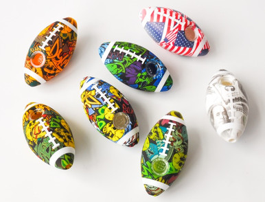 Unique 4" New Print Football Shape - For Football Enthusiasts