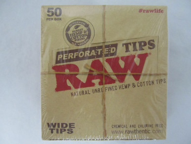 Raw Perforated Wide Tips 50ct - Premium Perforated Filters