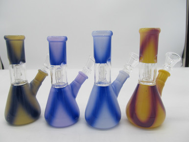Unique 6" Dome Perc Multi Design Water Pipe for Smooth Hits