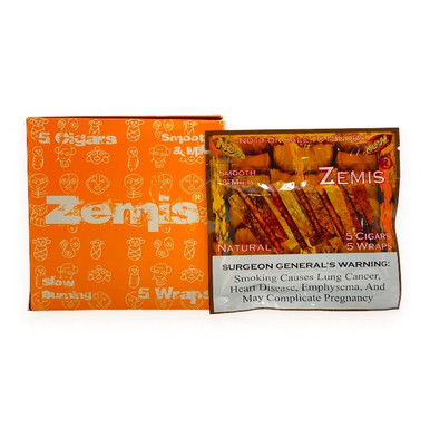 Zemis 5 Cigar 5 Wraps (Natural) - 8/5ct Pouch