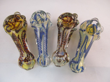 5" Twisted Color w/ Marble Hand Pipe | AAA Glass Pipes