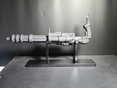 24" Minigun Water Pipe Rig w/Dry Bowl and Holding Base (Matte Black ...