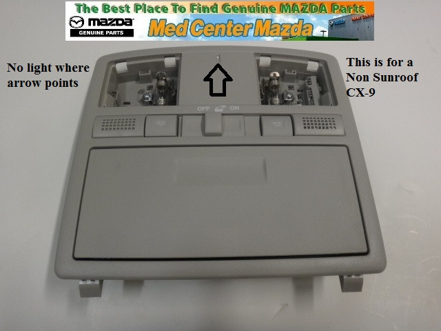 Mazda CX-9 Over Head Console with No Sunroof