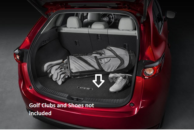 2017 2018 2019 2020 2021 Mazda CX-5 Rear Carpet Cargo Mat in Black