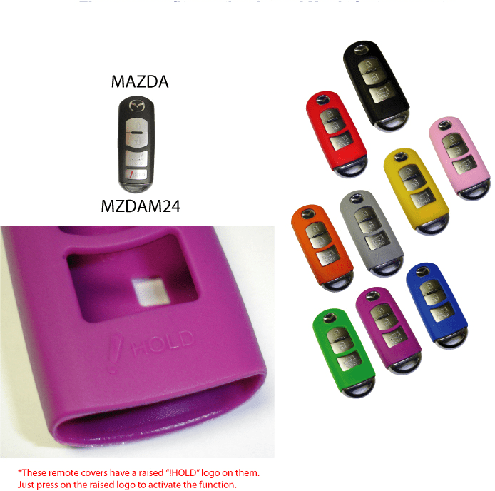 Mazda Remote Key Fob Silicone Rubber Cover (remote not included)