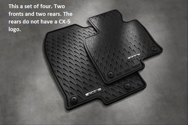Genuine 2017 2018 2019 2020 2021 2022 2023 Mazda CX 5 Rubber All Weather Floor Mats set of 4