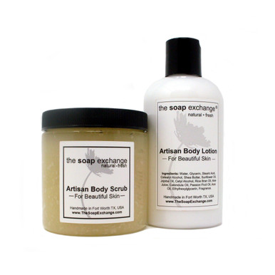 Body Scrub & Body Lotion Gift Set 2 Pc