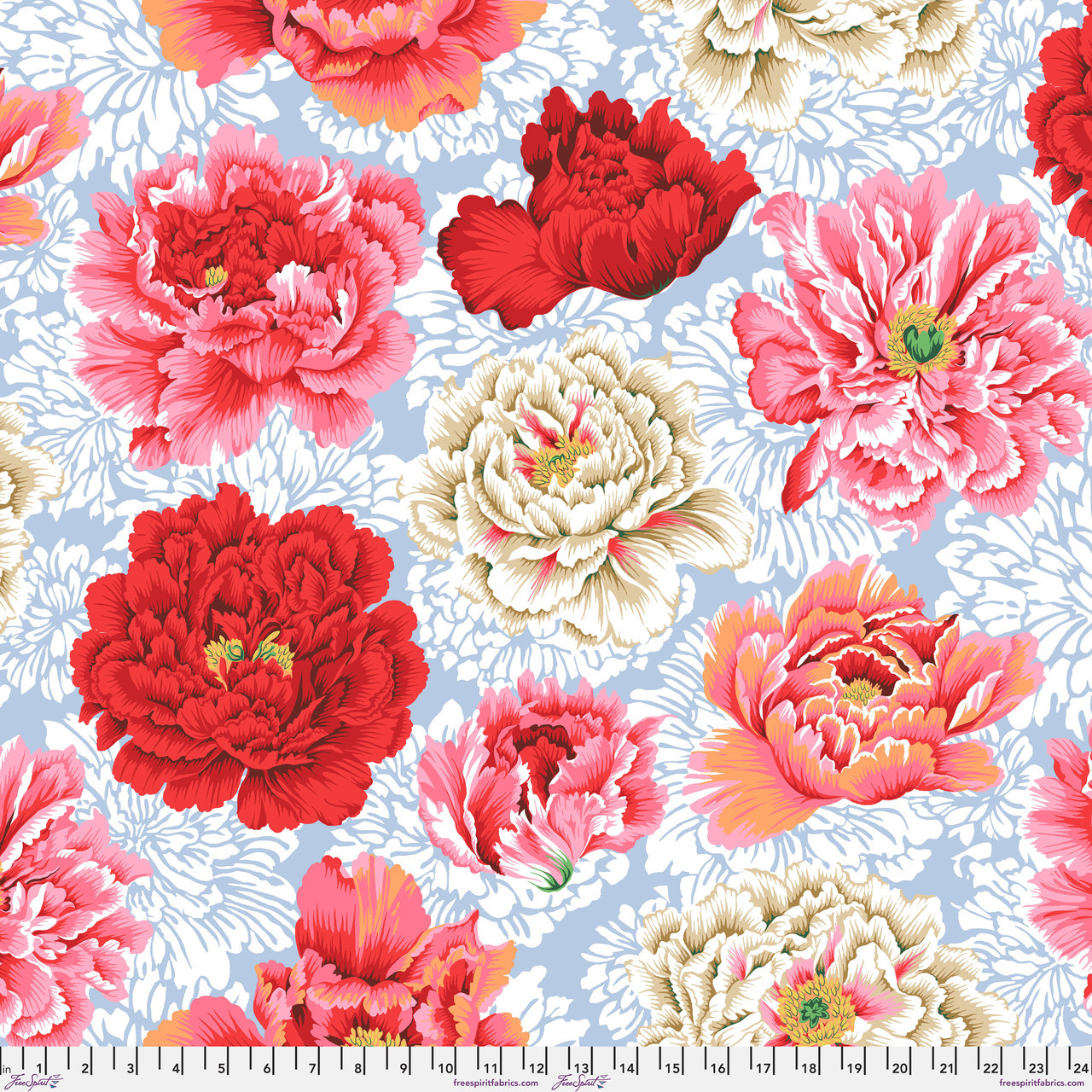 Kaffe Fassett Collective Quilt Backs Brocade Peony Natural Philip