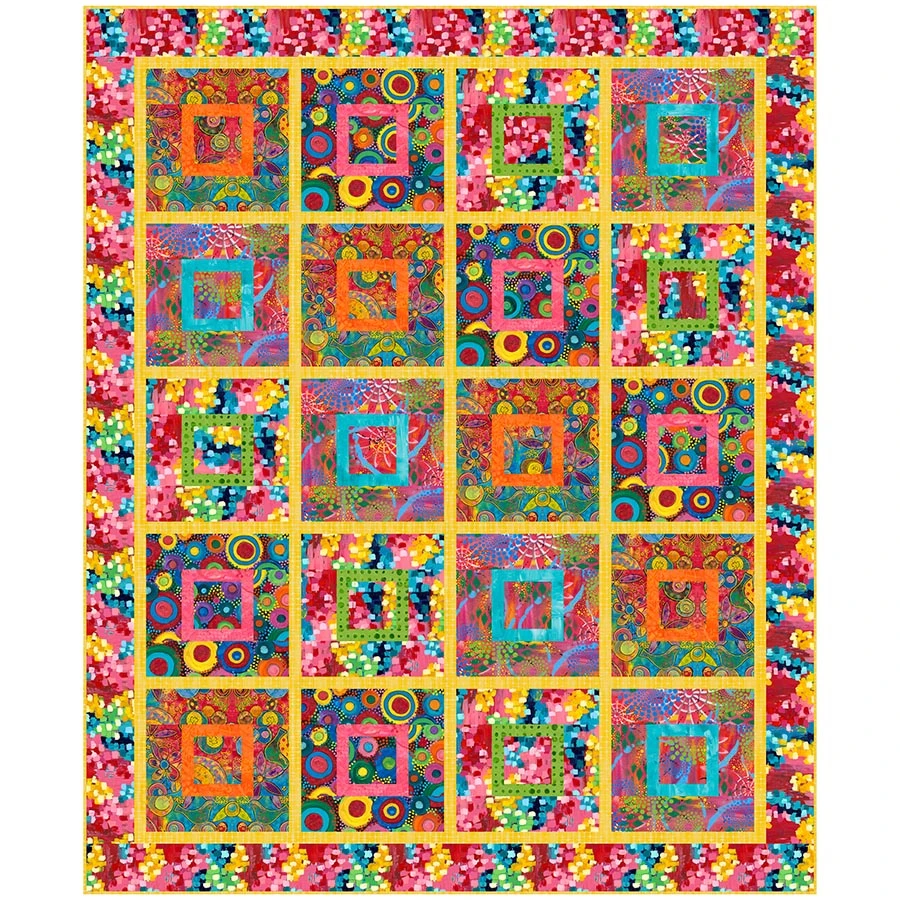 Sue Penn - Symphony Squares Quilt - FreeSpirit Fabrics