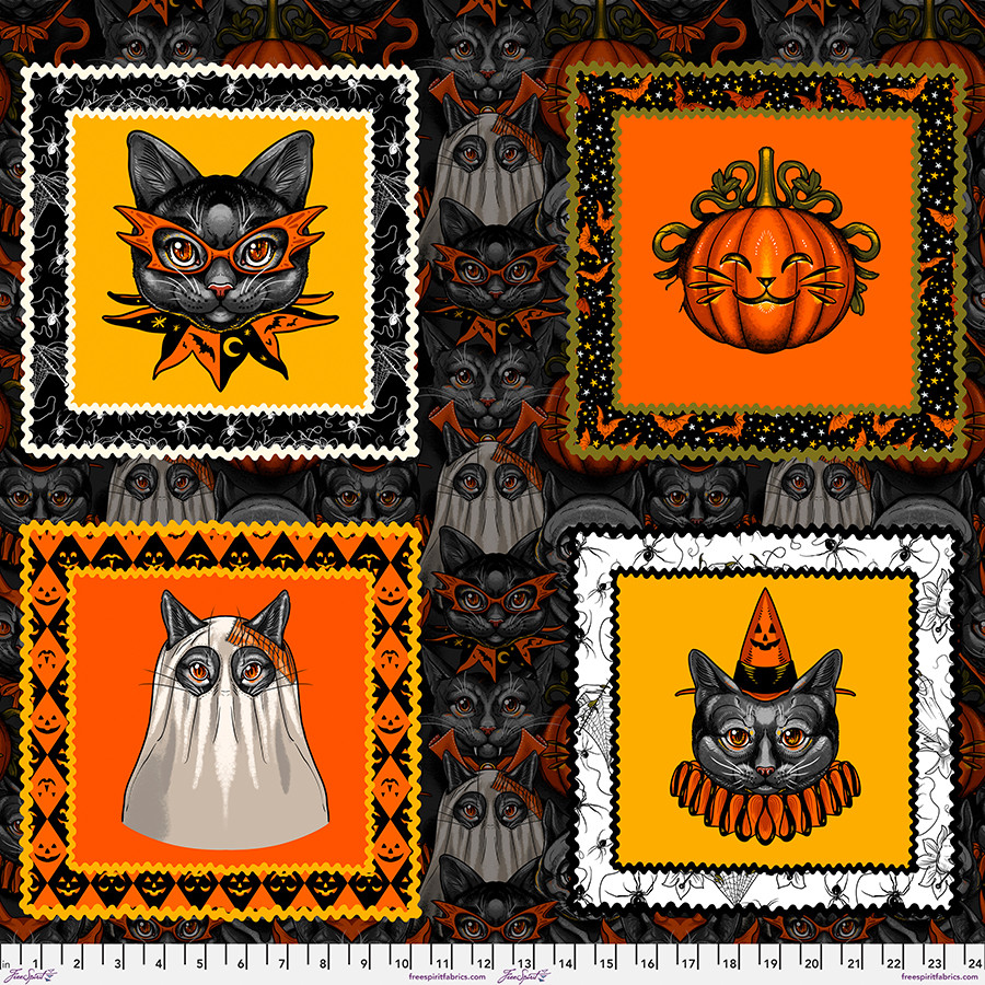 Cat Costumes - Panel|| Costumes & Cobwebs - FreeSpirit Fabrics