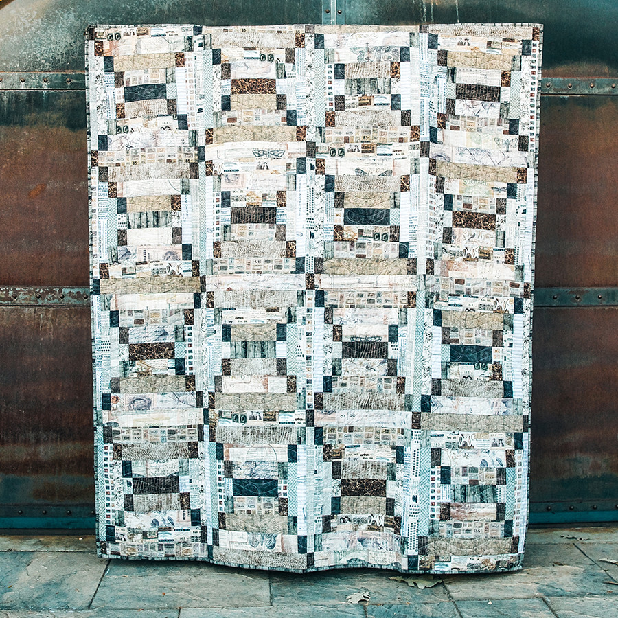 *Tim Holtz Palette Neutral - Weathered Quilt - FreeSpirit Fabrics