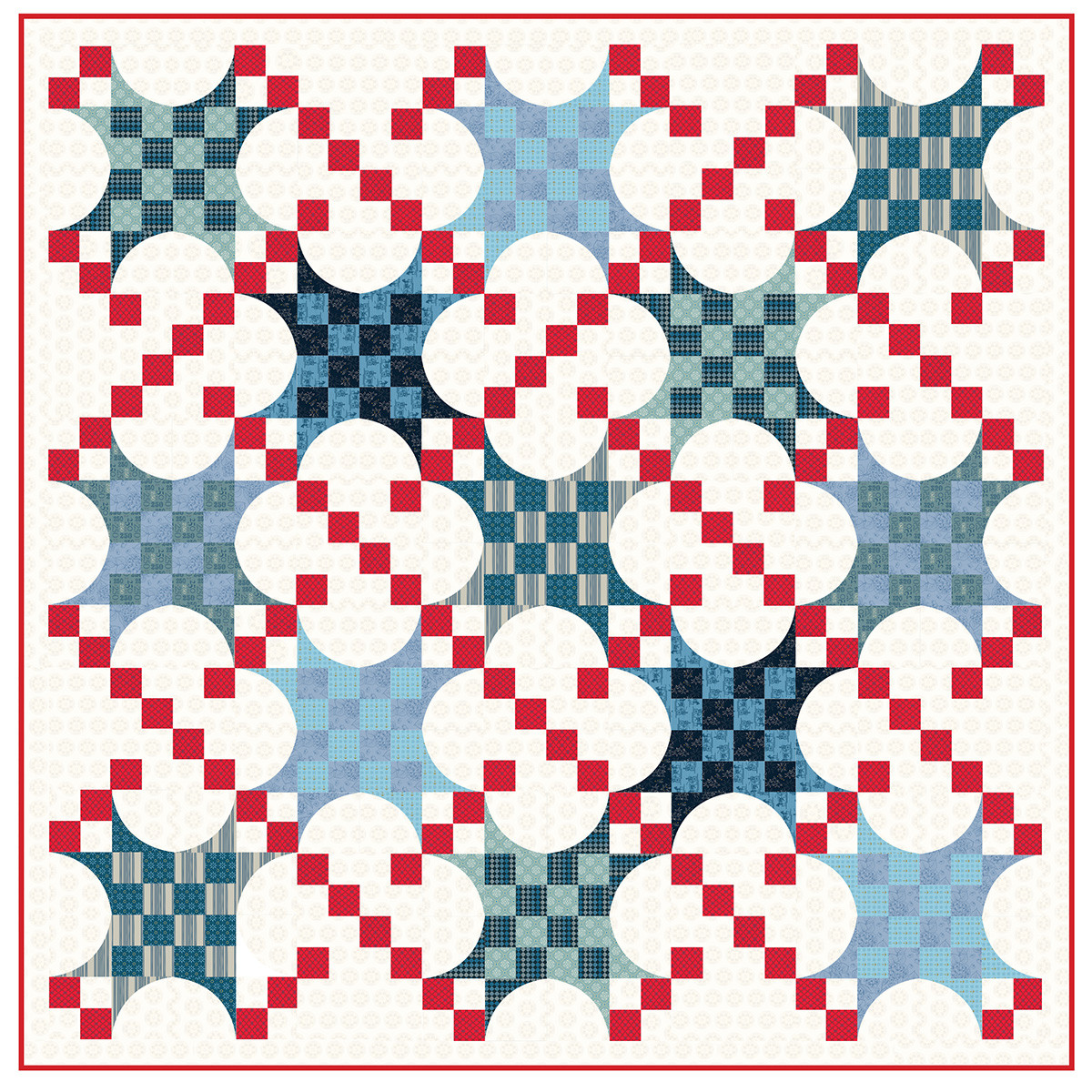 Sew Kind of Wonderful - Checkers & Chains Quilt (Primitive Cloth ...