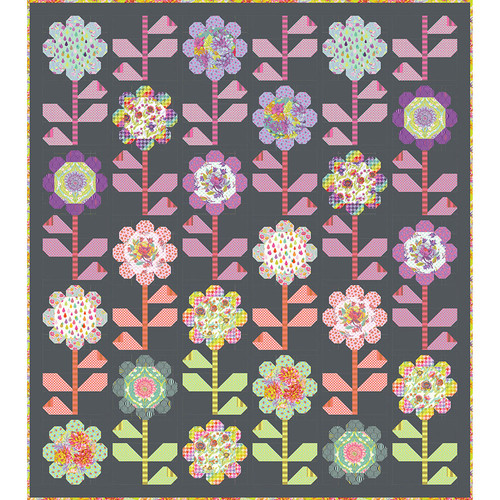 Tula Pink - Blooming Bouquet Light Quilt - FreeSpirit Fabrics Tula Pink - Blooming Bouquet Light Quilt - FreeSpirit Fabrics