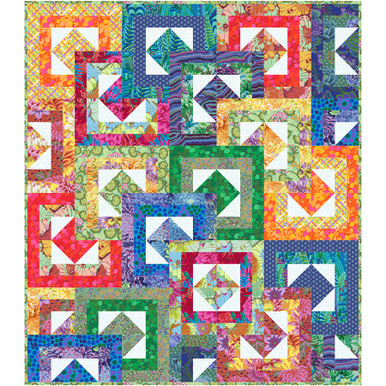 Kaffe Fassett Collective - All Stacked Up Quilt - Rainbow - FreeSpirit ...