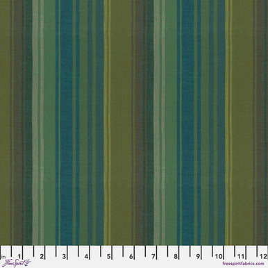 Exotic Stripe - Teal || Woven Stripes - FreeSpirit Fabrics