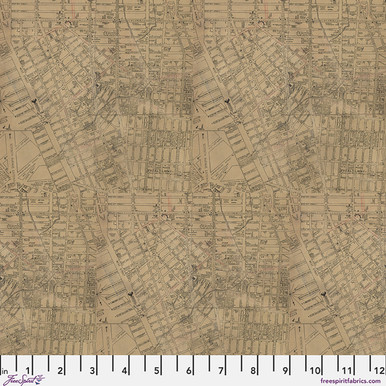 Neutral Map Canvas - Neutral || Palette Canvas Cloth - FreeSpirit Fabrics