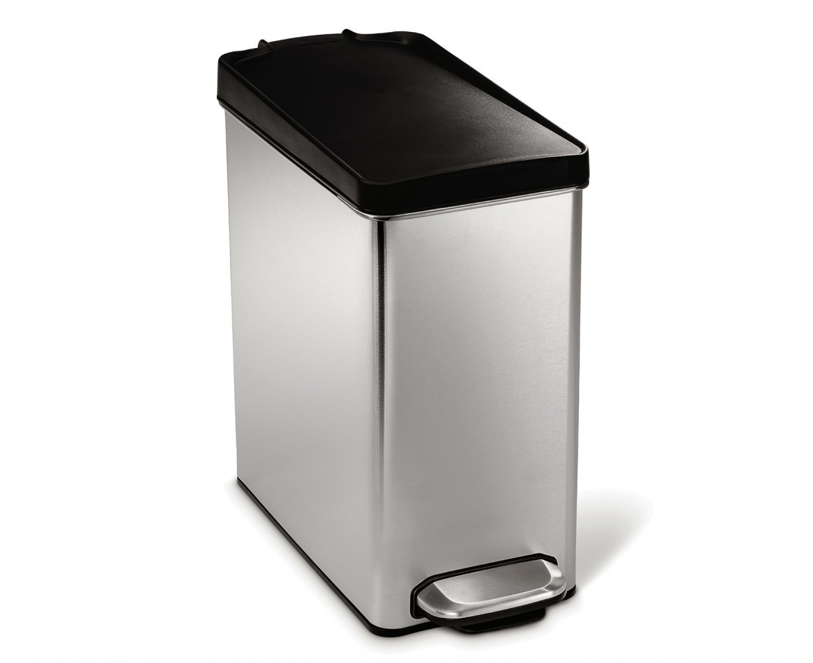 simplehuman 10 Litre Stainless Steel Profile Pedal Bin