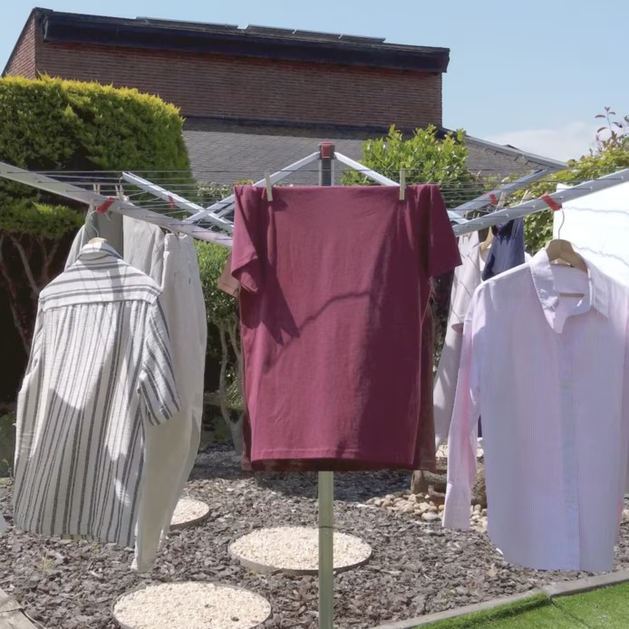 Vileda Sun-lift Compact Rotary Dryer With tight washing lines - Laundry ...