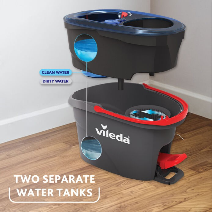Vileda Rinse Clean Spin Mop & Bucket System - Laundry Company