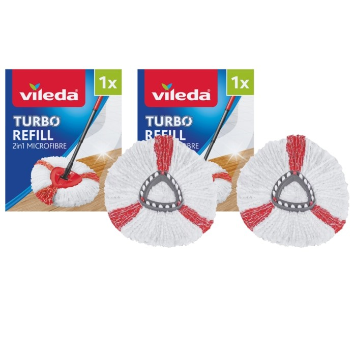 Vileda Turbo 2in1 Mop Refill Twin - Laundry Company