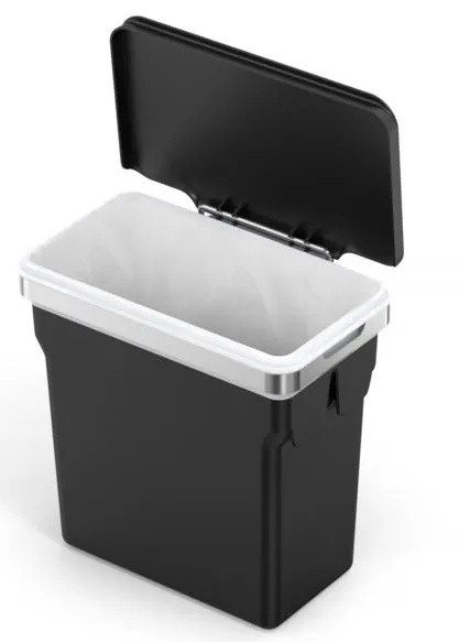 Simplehuman 10 Litre In-Cabinet Hanging Kitchen Bin - Black