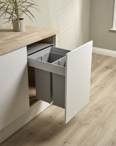 Wesco Grey Pullboy Z 827462-85E Pull Out Built-In Bin - Laundry Company