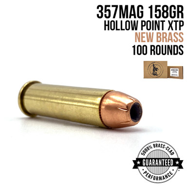 357 - 158GR - XTP - NEW BRASS - MINI CASE - 100 | AngelFire Ammo