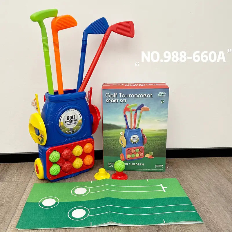 Golf Combination Plastic Golf Set Red & Blue