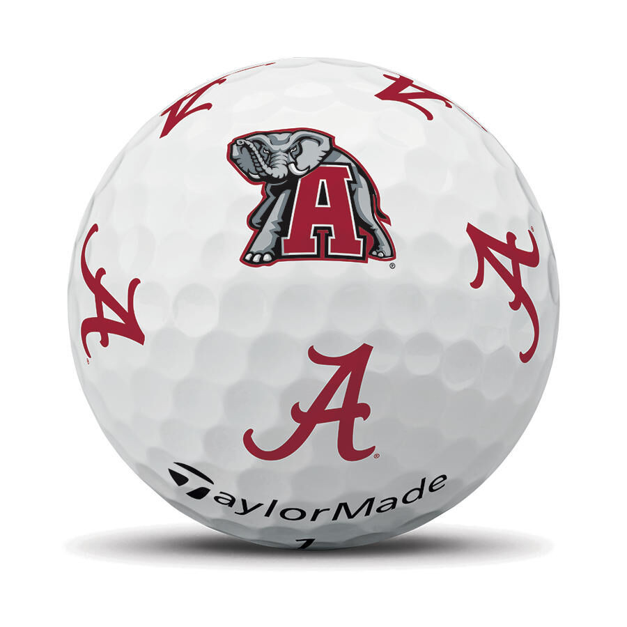 TaylorMade Alabama Crimson Tide TP5 Golf Balls Dozen