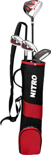 Nitro Blaster XD 4 Club Kids Golf Set for Ages 3-6 Red