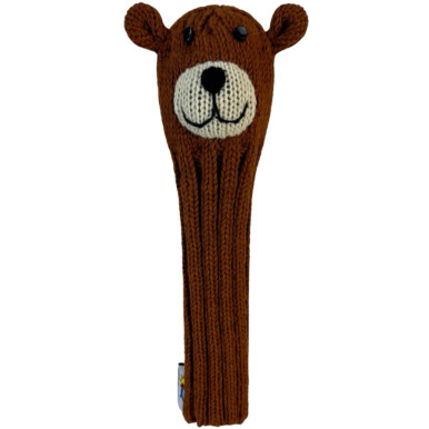 Brown Bear Knit Driver Headcover