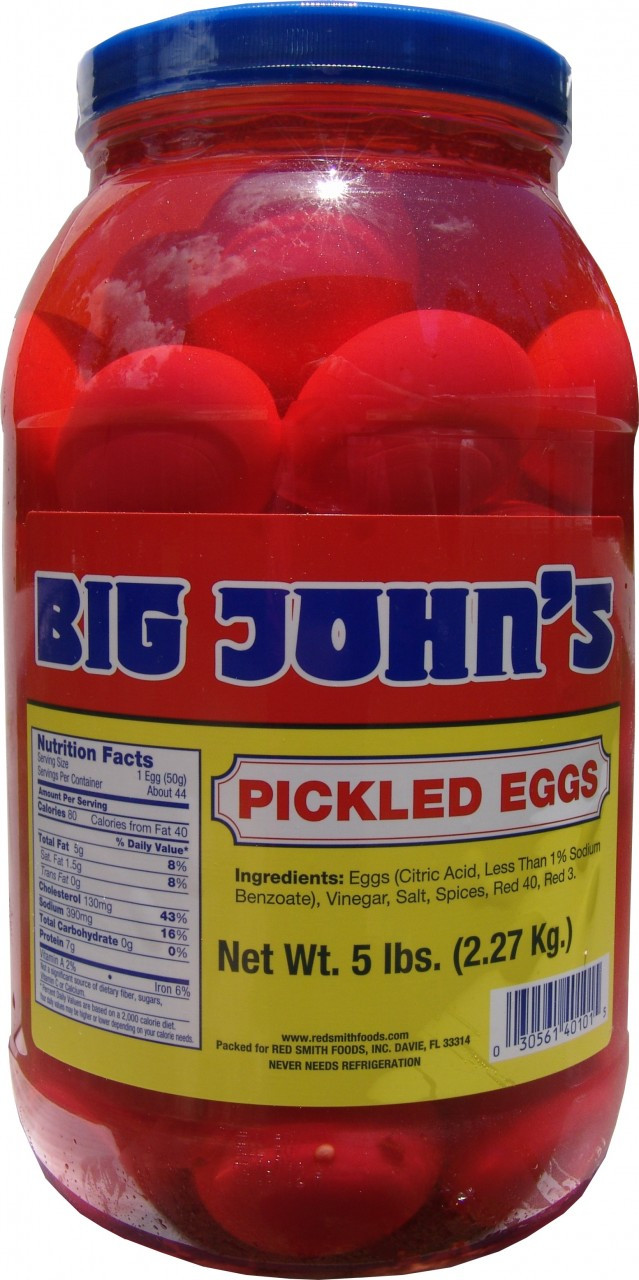 Big Johns Pickled Red Eggs