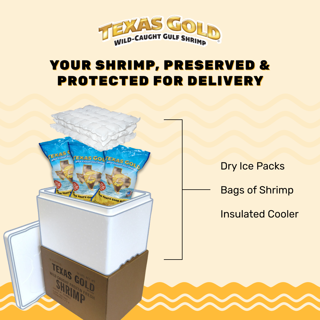Wild-Caught Shell-On Shrimp | Texas Gold Shrimp