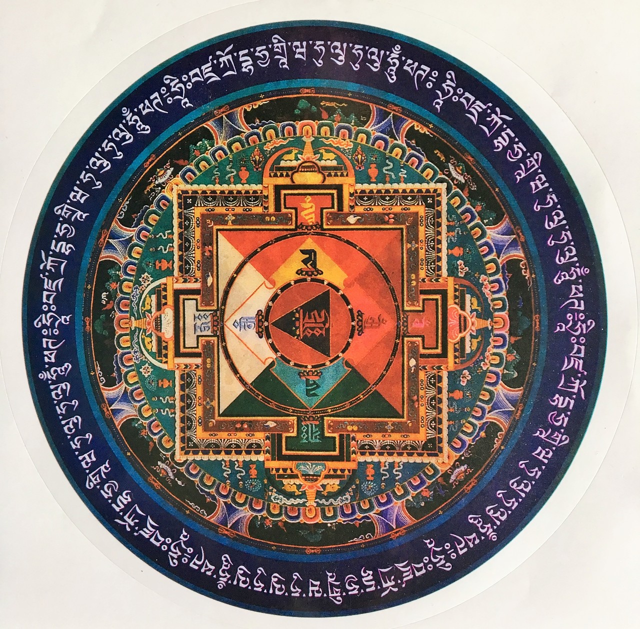 HAYAGRIVA MANDALA STICKER - 2 stickers - Unique Feng Shui™