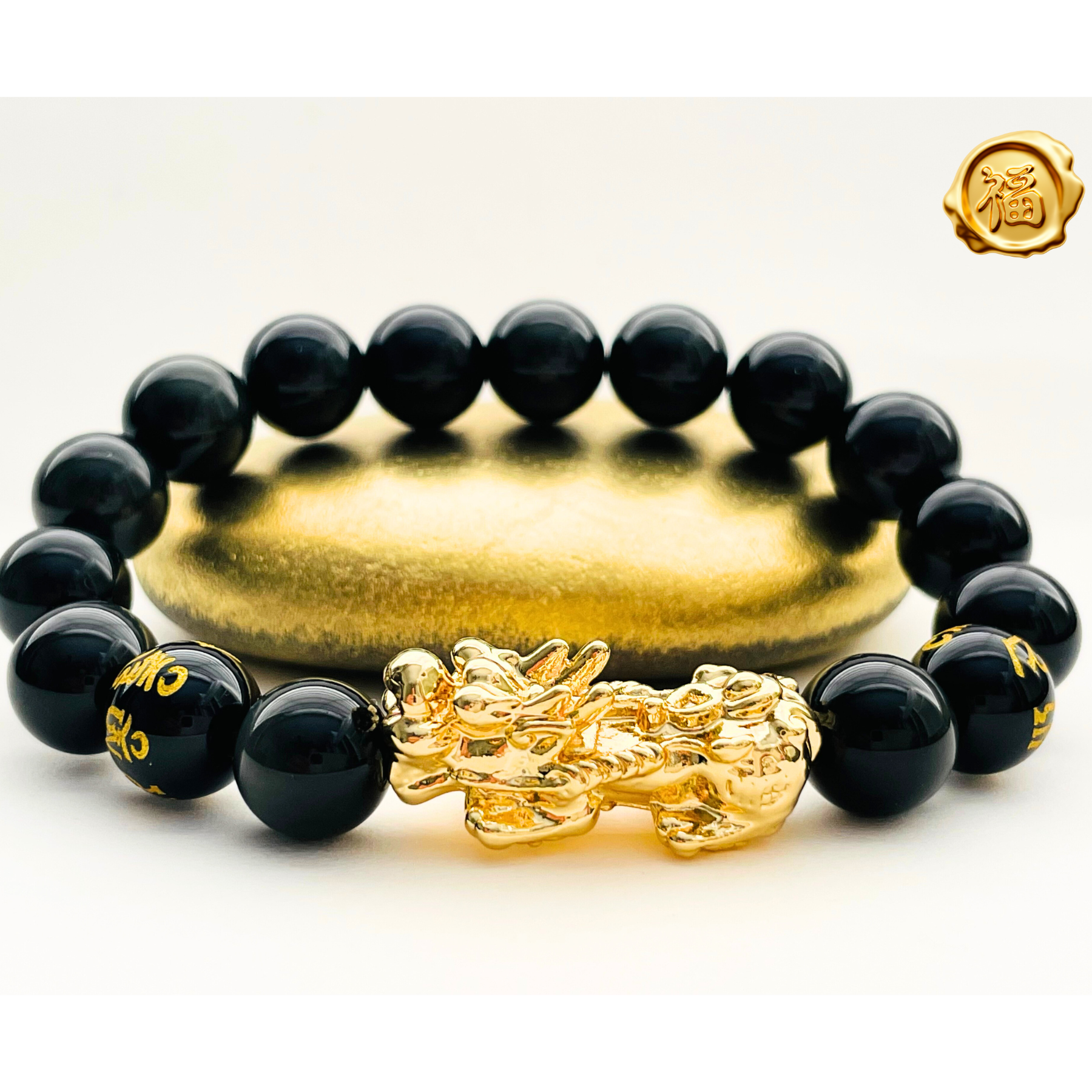 Feng Shui Black Obsidian Bracelet.