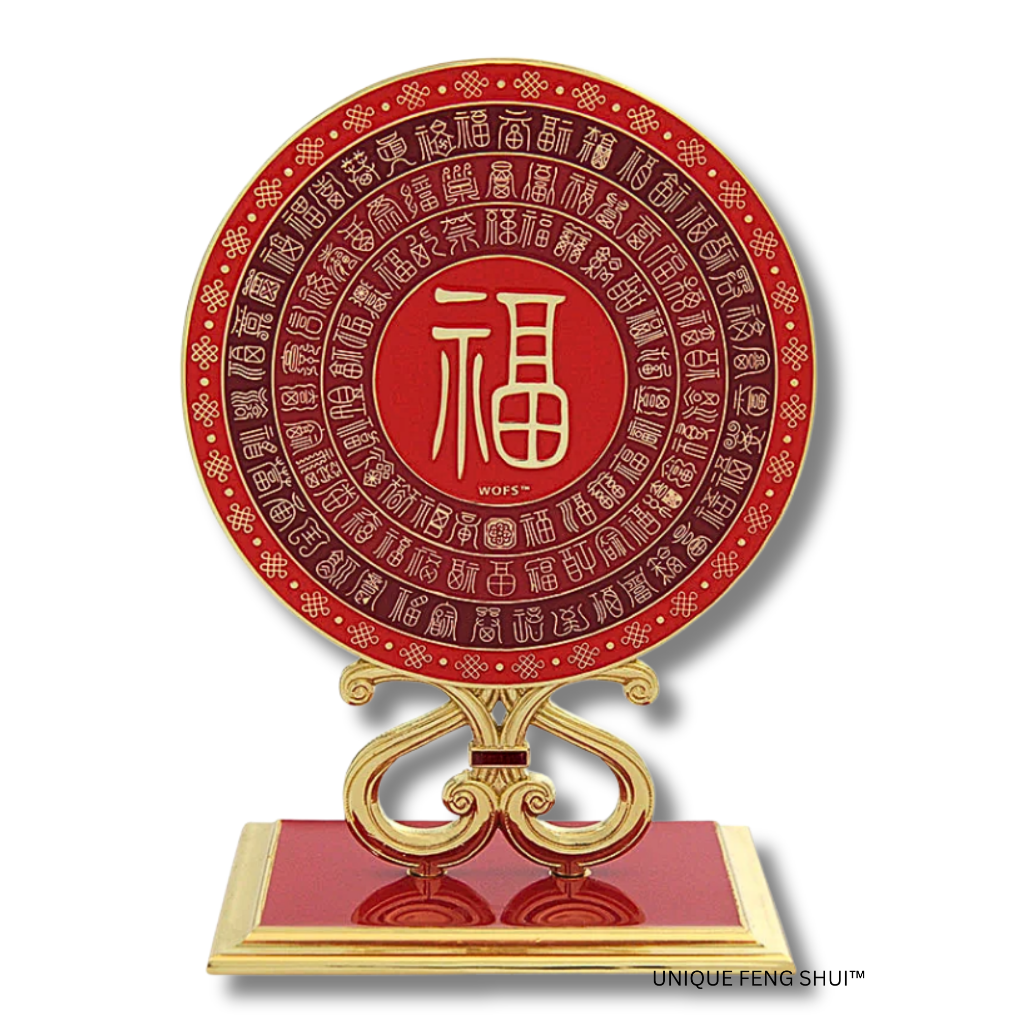 Big Auspicious 100 Fu Mirror - Unique Feng Shui™