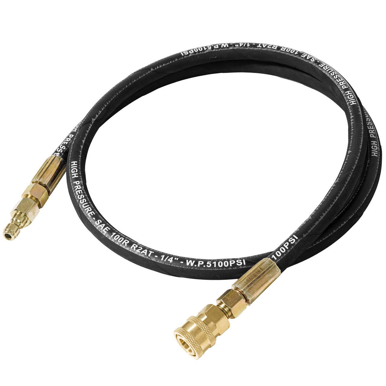 Surface Cleaner Replacement Whip Hose, 1/4-in, 5100 psi, Quick-Connect