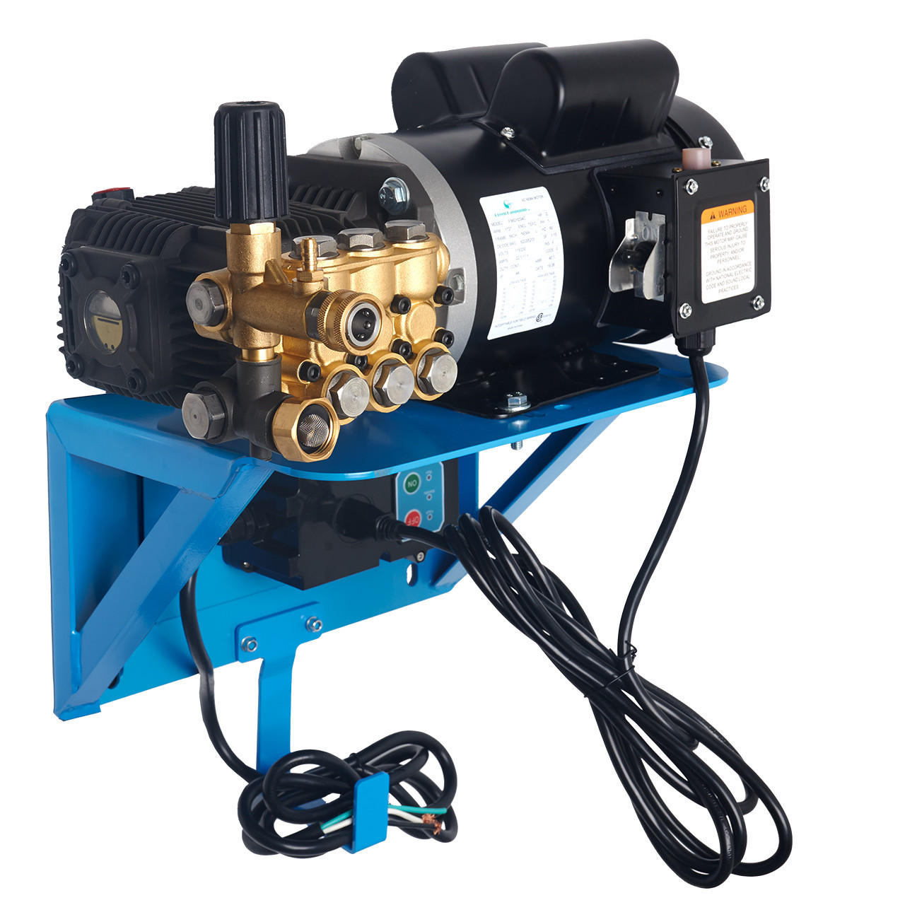Canpump Wall-Mount Pressure Washer: 2 hp Full-Speed Motor 120 V, Total ...