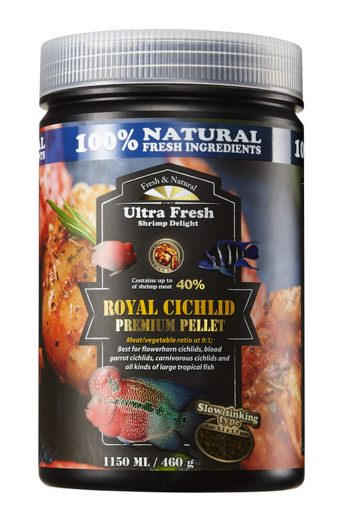 Ultra Fresh Royal Cichlid Premium Pellet 330mL - Z-Aquatics